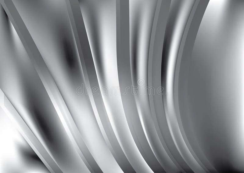 Abstract Grey Curve Stripe Background Stock Vector - Illustration of ...