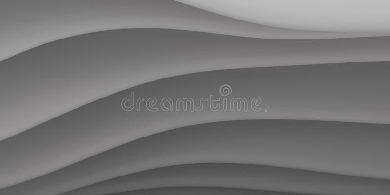 Abstract Grey Curved Lines Texture Pattern 3d Render Illustration Stock ...