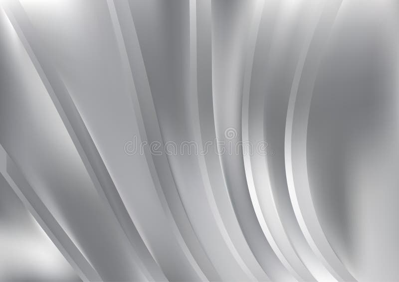 Abstract Grey 3D Wave Stripe Background Stock Vector - Illustration of ...