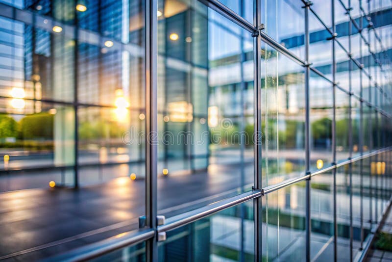 Blurred Abstract Grey Glass Wall from Building Background Stock ...