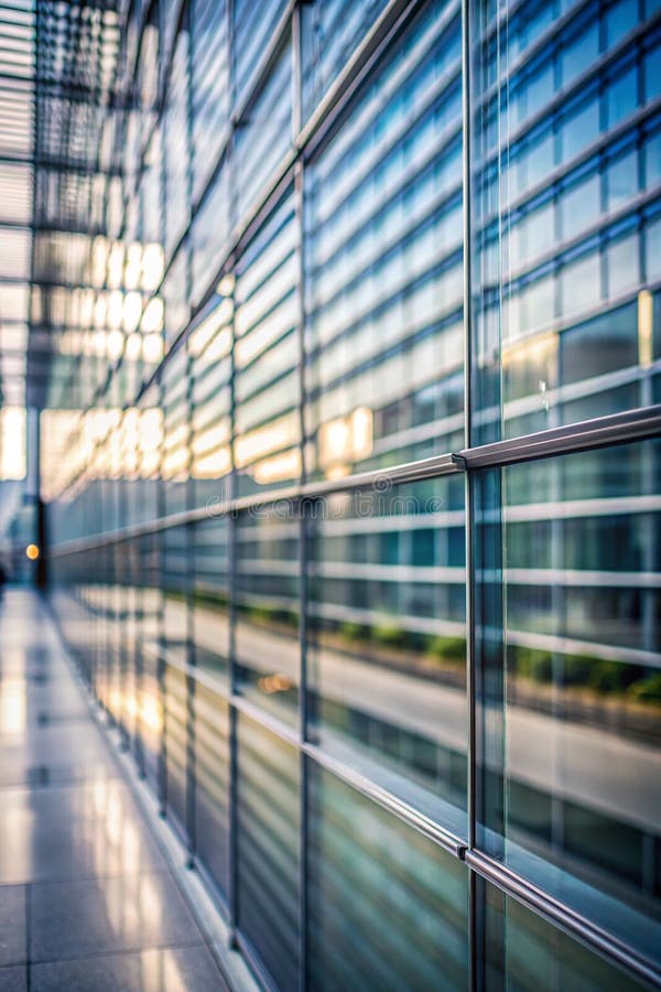 Blurred Abstract Grey Glass Wall from Building Background Stock ...