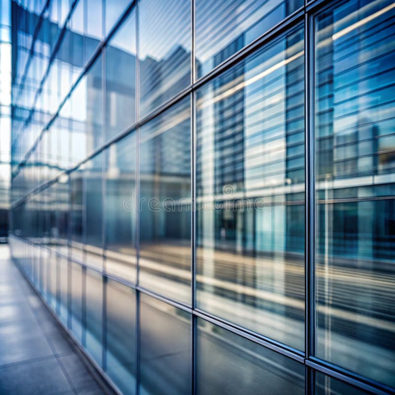 Blurred Abstract Grey Glass Wall from Building Background Stock ...