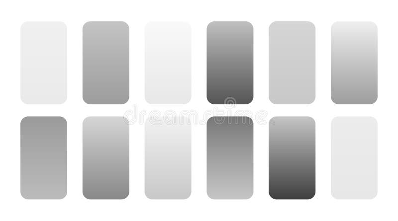 Abstract Grey Gradient Banner with Smooth Metallic Blend Stock Vector ...