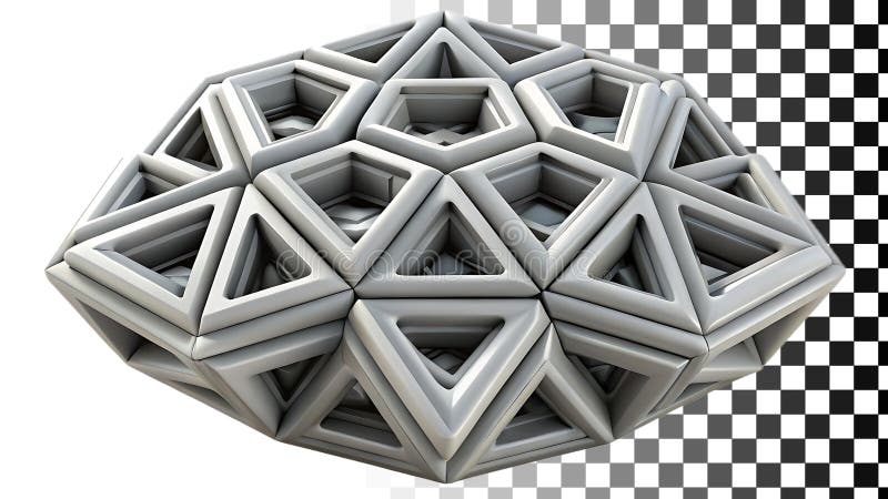 Abstract Grey Metallic Structure Interlocking Triangle Png Transparent ...