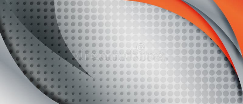 Abstract Grey and White Tech Geometric Shape Background with Halftone ...