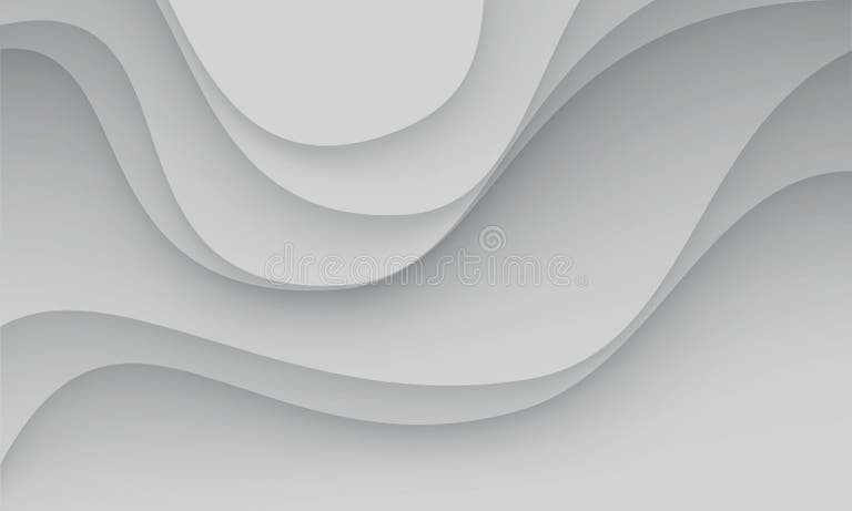 Abstract Grey Paper Cut Curve Wave Shadow Vector Stock Vector - Illustration of background ...