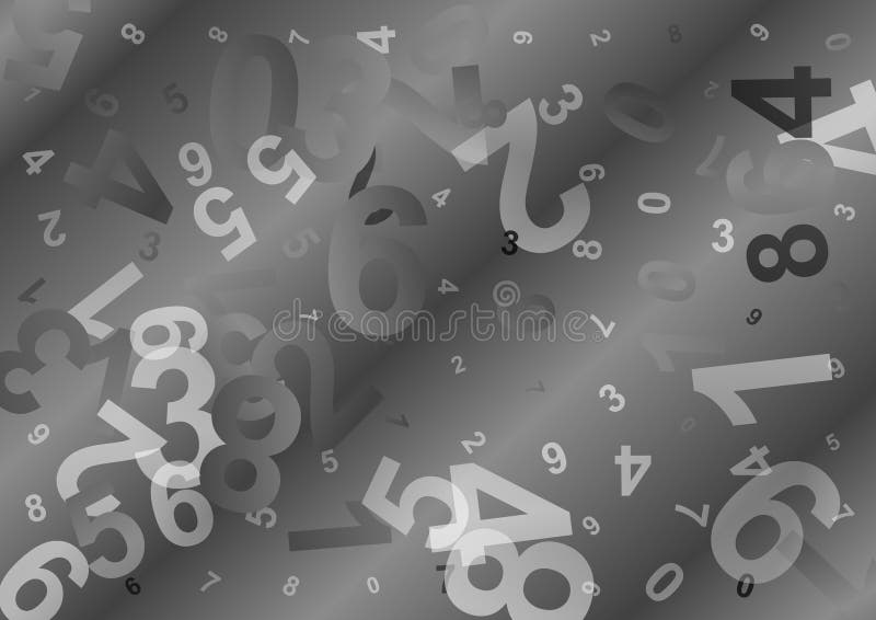 Abstract Grey Random Numbers Background Design Stock Vector ...