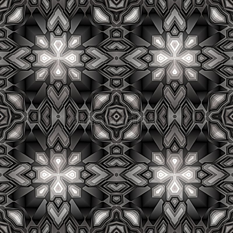 Abstract Grey Tile Seamless Repeating Pattern Stock Illustration ...