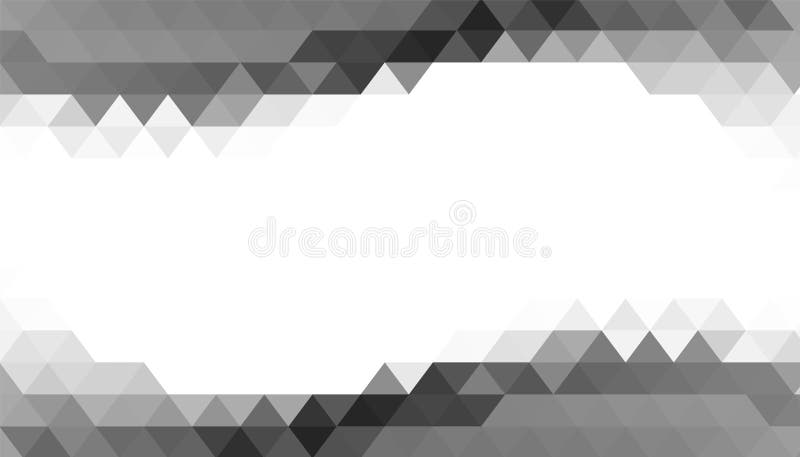 Abstract Grey Triangle Shape Banner with Text Space Stock Vector ...