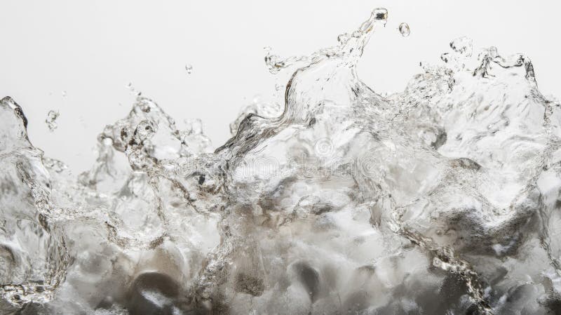 Abstract Grey Water Splash Texture on White Background Stock ...