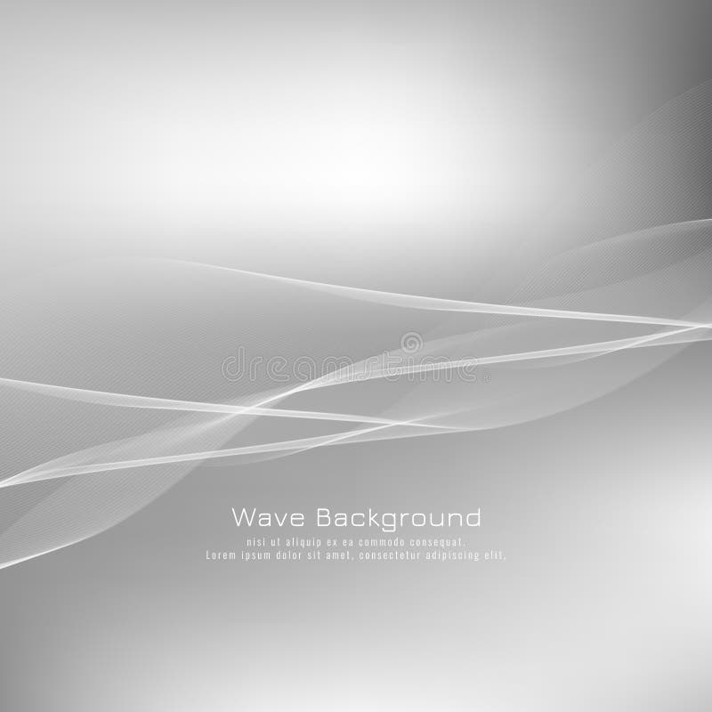 Abstract Grey Wave Background Design Stock Vector - Illustration of ...