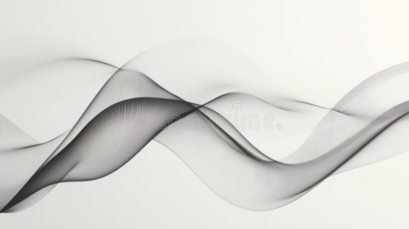 Abstract Grey Wave Background Design Stock Illustration - Illustration ...