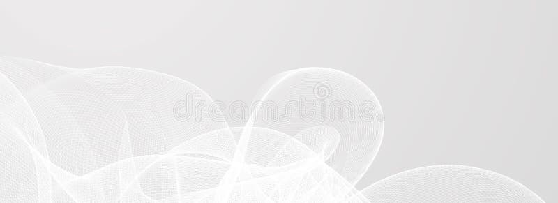 Abstract Grey Wave Lines Pattern. Silver Flowing Waves Background ...