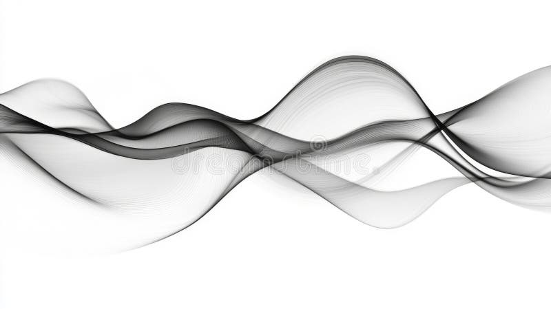 Abstract Grey Waves Background Design Stock Illustration - Illustration ...