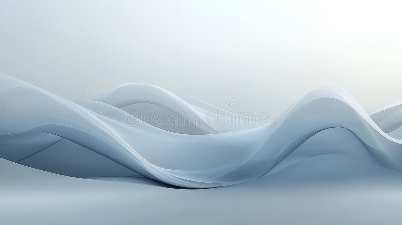 Abstract Grey Wavy Design with Minimalist Style Stock Illustration ...
