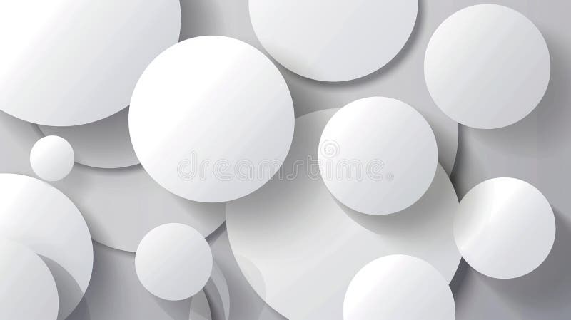 Abstract Grey and White Circular Pattern Stock Illustration ...