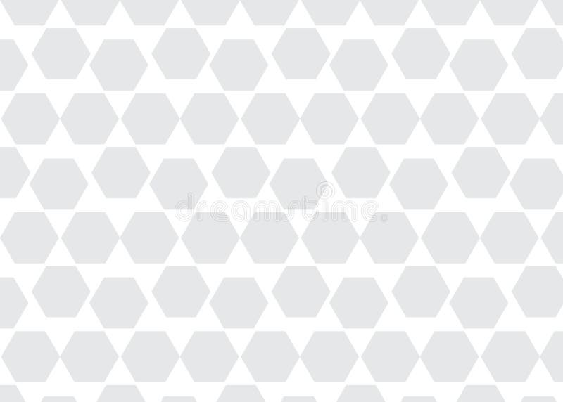 Abstract Grey and White Color Hexagon Geometric Seamless Pattern Design ...