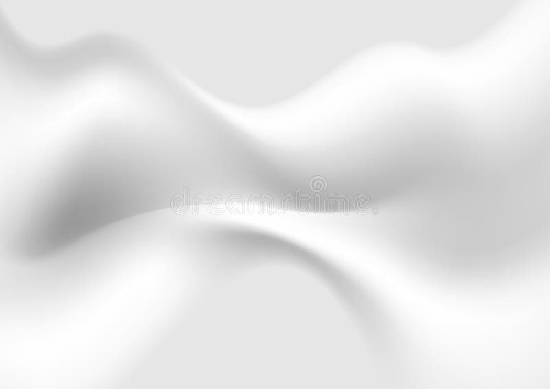 Abstract Grey White Flowing Wavy Gradient Background Stock Vector ...