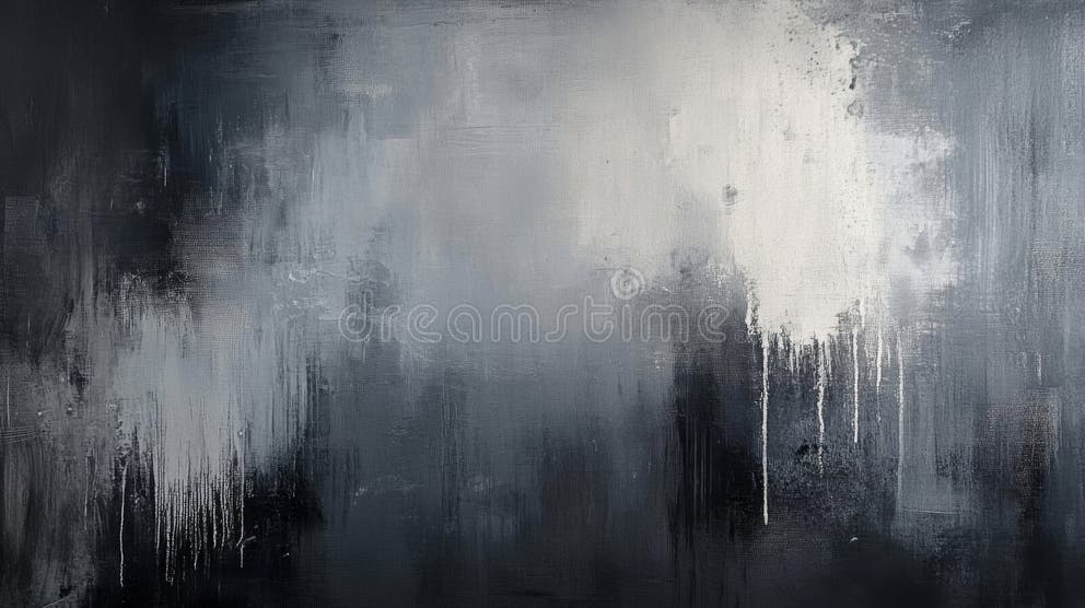 Abstract Grey and White Paint Drips Texture Stock Illustration ...