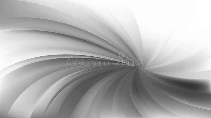 Abstract Grey and White Spiral Rays Background Stock Vector ...