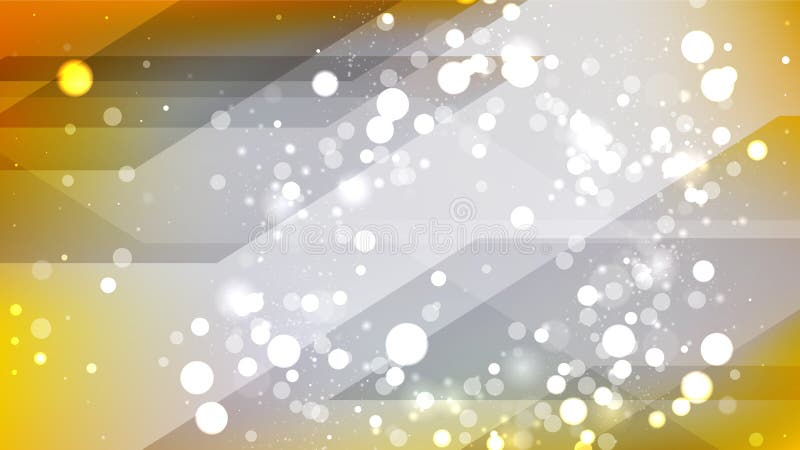 Abstract Grey and Yellow Blurred Bokeh Background Design Stock Vector ...