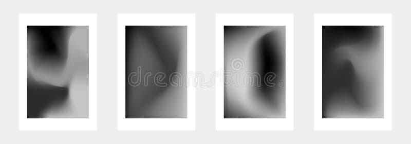 Abstract Greyscale Gradient Wall Decor Stock Illustration ...