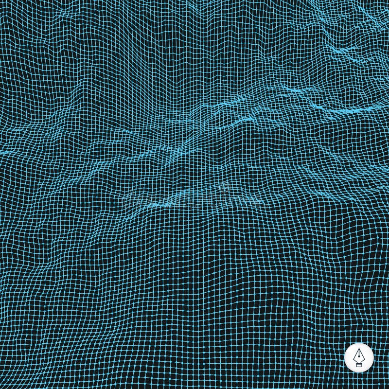 Vector Grid Water Surface Background Stock Illustrations – 1,536 Vector ...