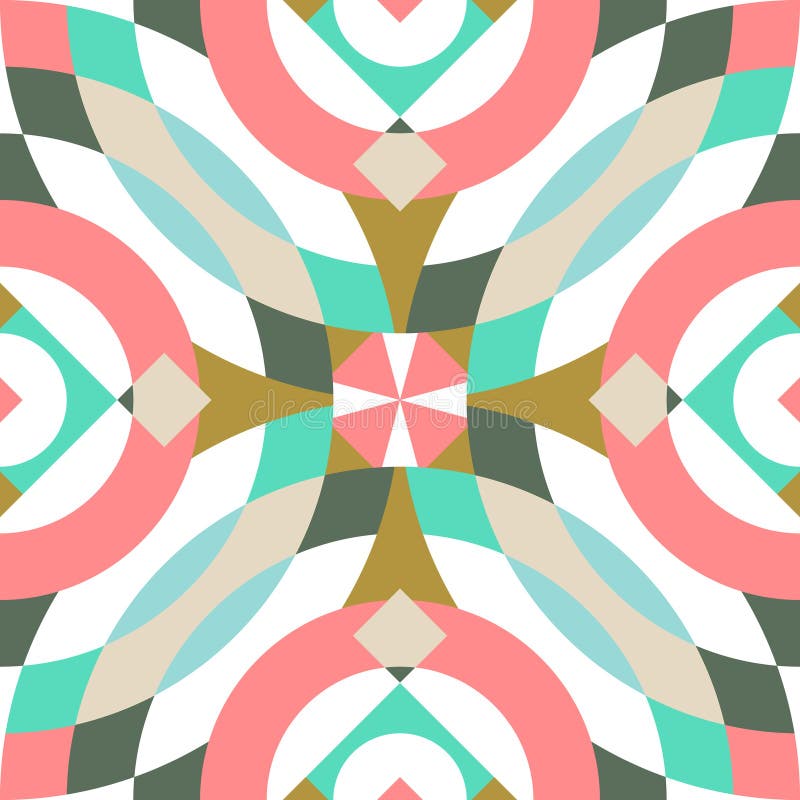 Abstract Grid Based Circular Kaleidoscope Image with Rotation Movement ...