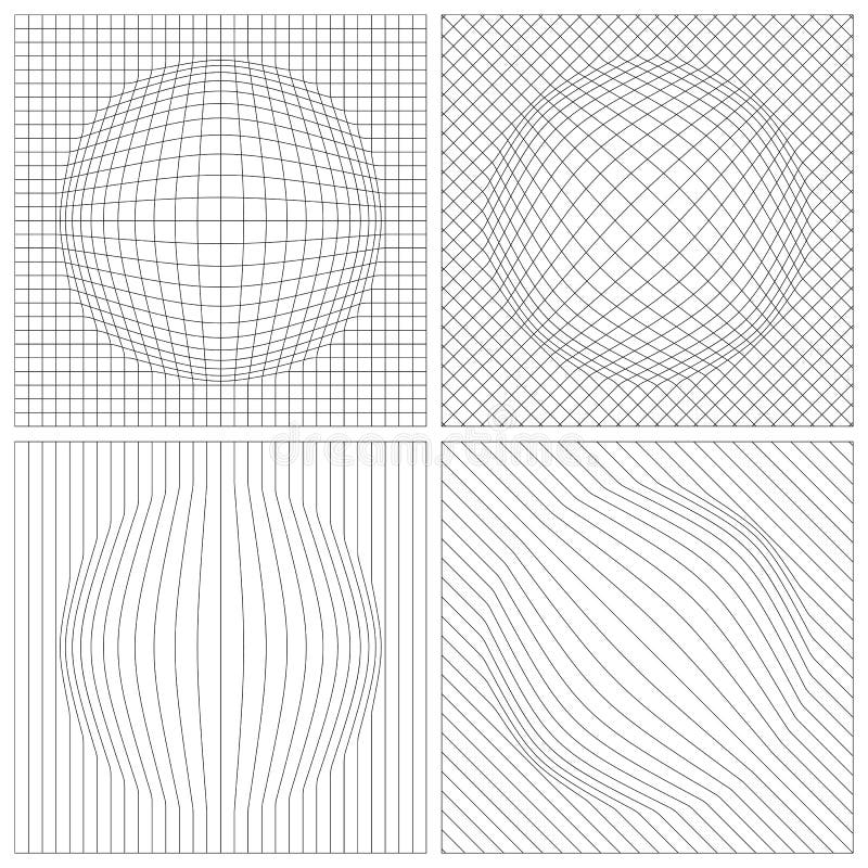 Abstract grid with bulge stock vector. Illustration of convexity ...