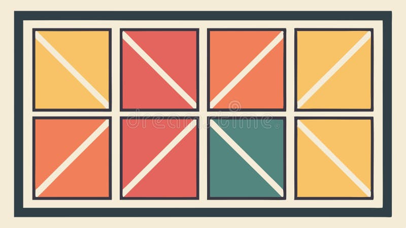 Abstract Grid of Colorful Squares, Modern Geometric Pattern Design ...