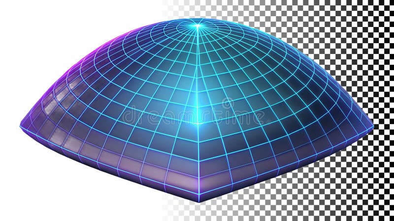 Abstract Grid Dome Structure Technology Digital Interface Design Png ...