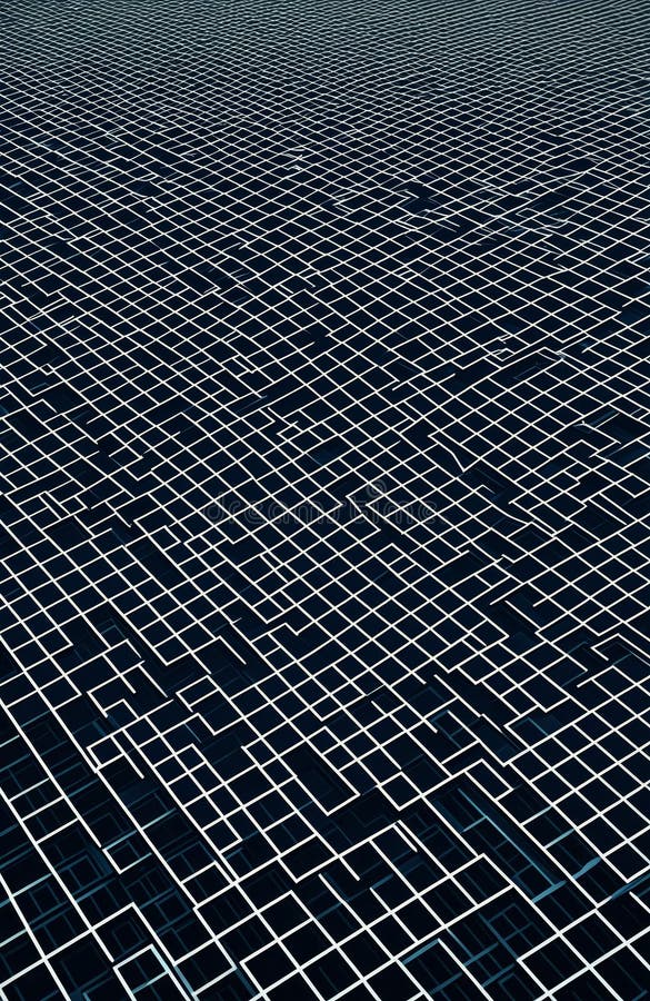 Abstract Grid Maze Pattern with Modern Geometric Structure Stock Photo ...