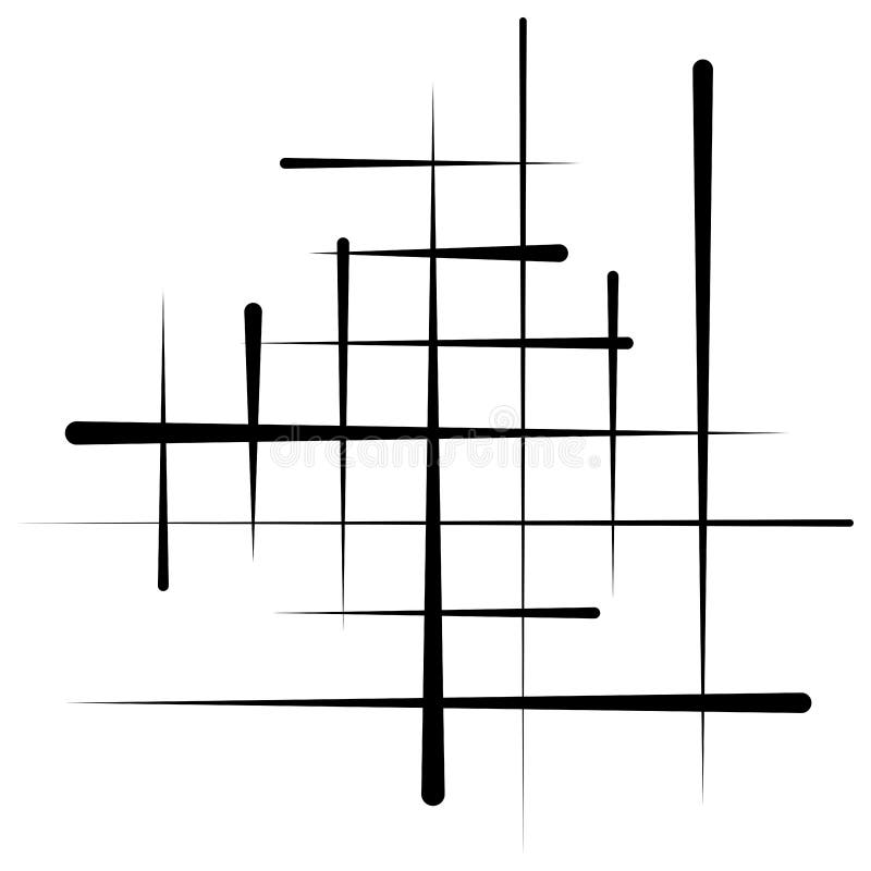 Abstract Grid, Mesh, Lattice, Grating Geometric Element. Cellular Reticular Pattern with Random ...