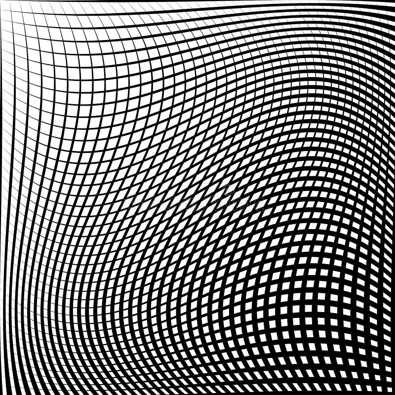 Abstract Grid Mesh Pattern With Distortion Effect Stock Vector Illustration Of Circular