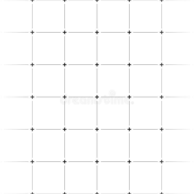 Abstract Grid, Mesh Pattern with Plus Symbols. Stock Vector ...