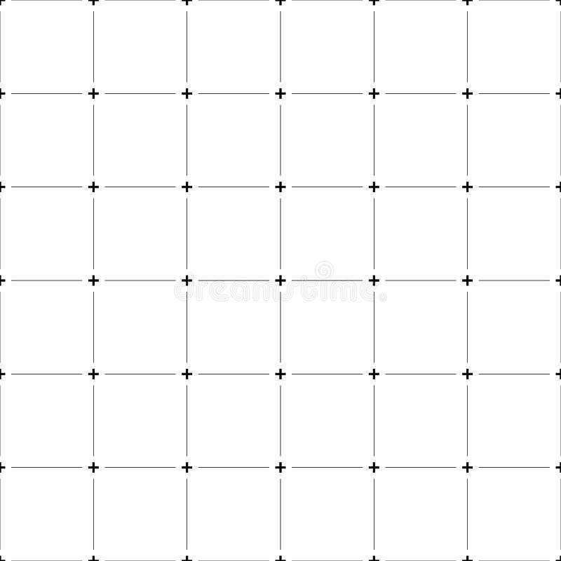 Abstract Grid, Mesh Pattern with Plus Symbols. Stock Vector ...