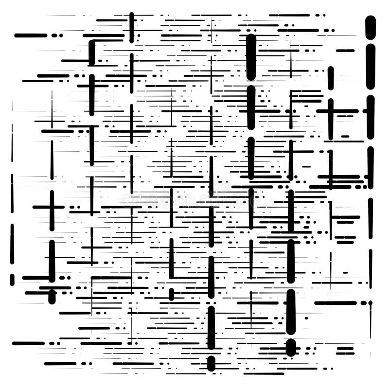Abstract Grid, Mesh of Random Scatter Chunks, Pieces. Geometric ...