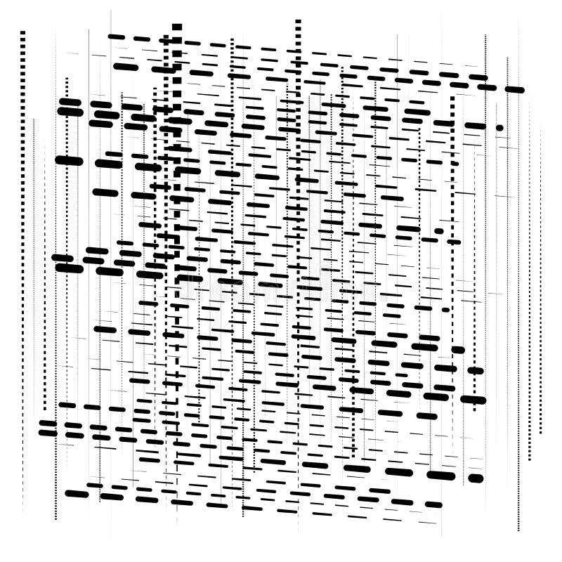 Abstract Grid, Mesh of Random Scatter Chunks, Pieces. Geometric ...