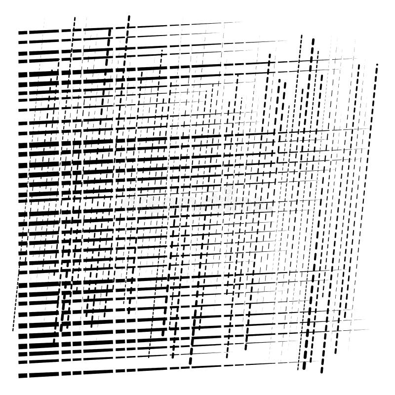 Abstract Grid, Mesh of Random Scatter Chunks, Pieces. Geometric ...