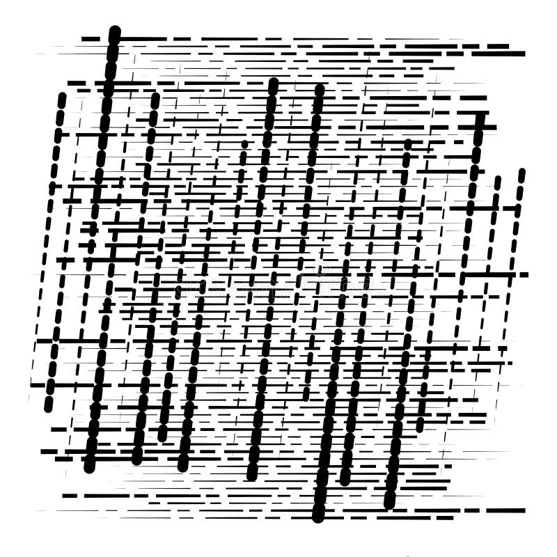 Abstract Grid, Mesh of Random Scatter Chunks, Pieces. Geometric ...