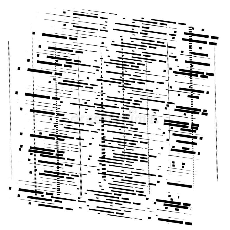 Abstract Grid, Mesh of Random Scatter Chunks, Pieces. Geometric ...