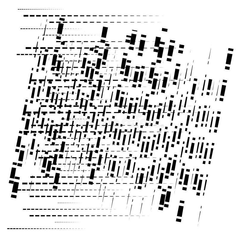 Abstract Grid, Mesh of Random Scatter Chunks, Pieces. Geometric ...
