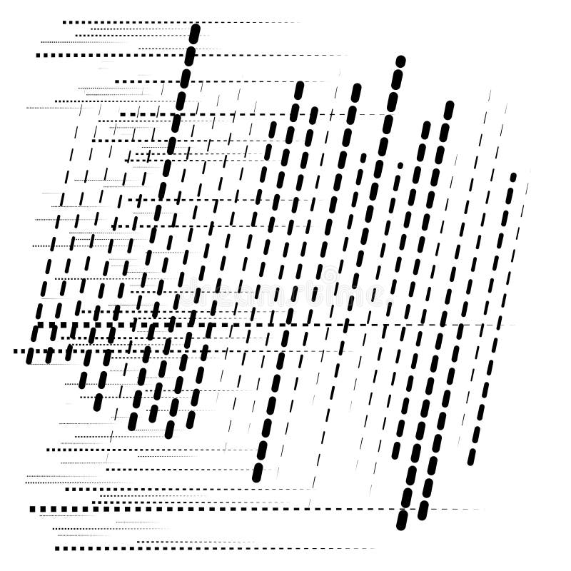 Abstract Grid, Mesh of Random Scatter Chunks, Pieces. Geometric ...