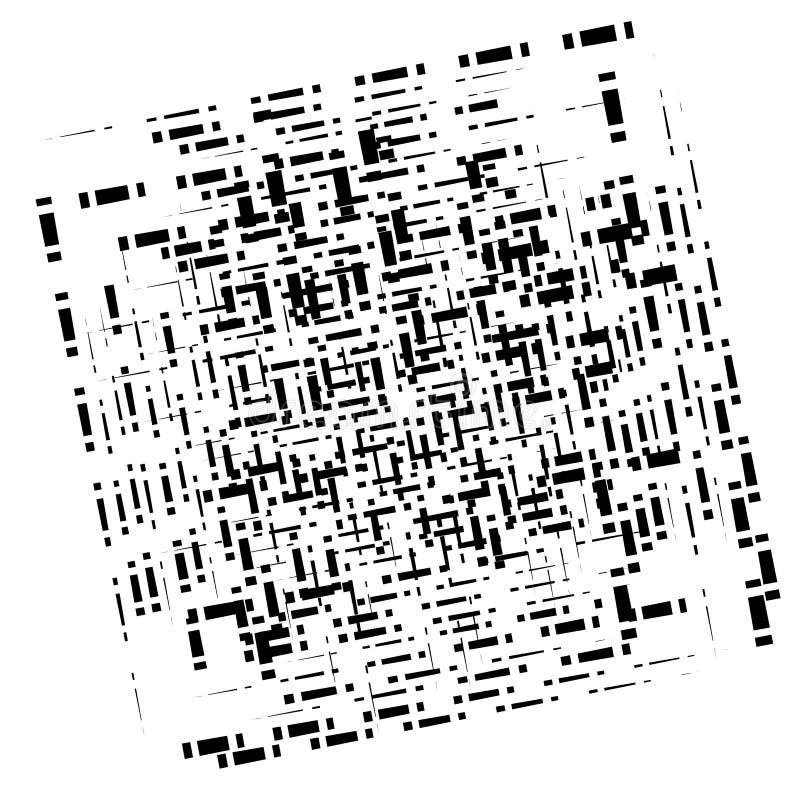Abstract Grid, Mesh of Random Scatter Chunks, Pieces. Geometric ...