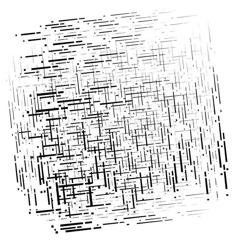 Abstract Grid, Mesh of Random Scatter Chunks, Pieces. Geometric ...