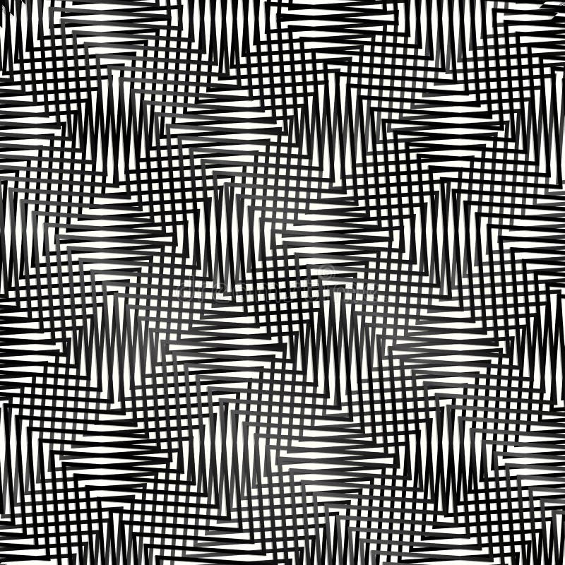 Abstract Grid Pattern With Connected Lines Forming Alternating S Stock