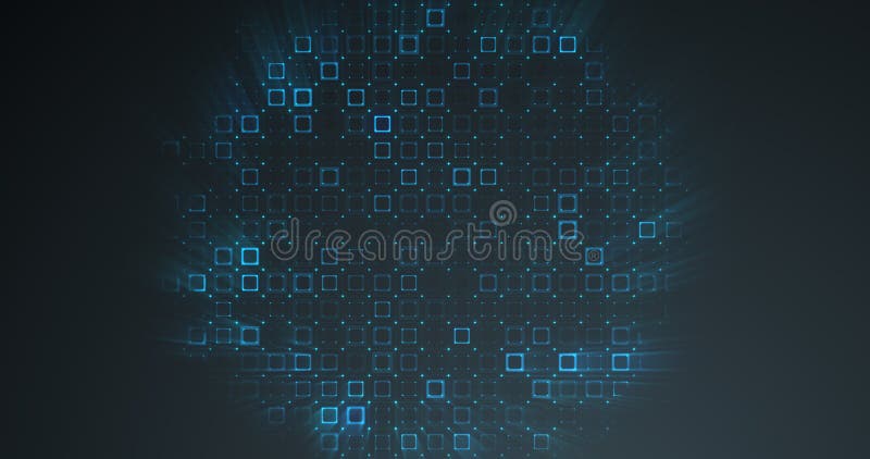 Abstract Grid Shape Landscape Background. 3D Rendering Stock ...