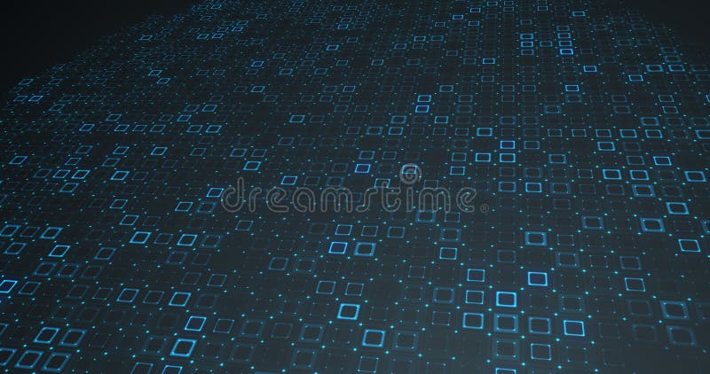 Abstract Grid Shape Landscape Background. 3D Rendering Stock ...