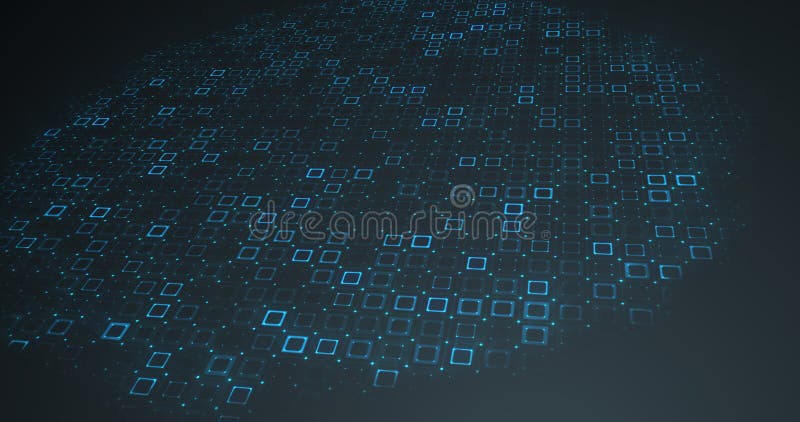 Abstract Grid Shape Landscape Background. 3D Rendering Stock ...