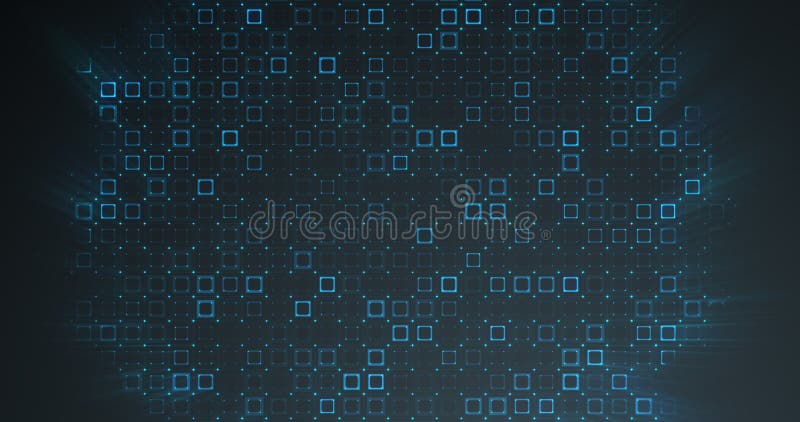 Abstract Grid Shape Landscape Background. 3D Rendering Stock ...